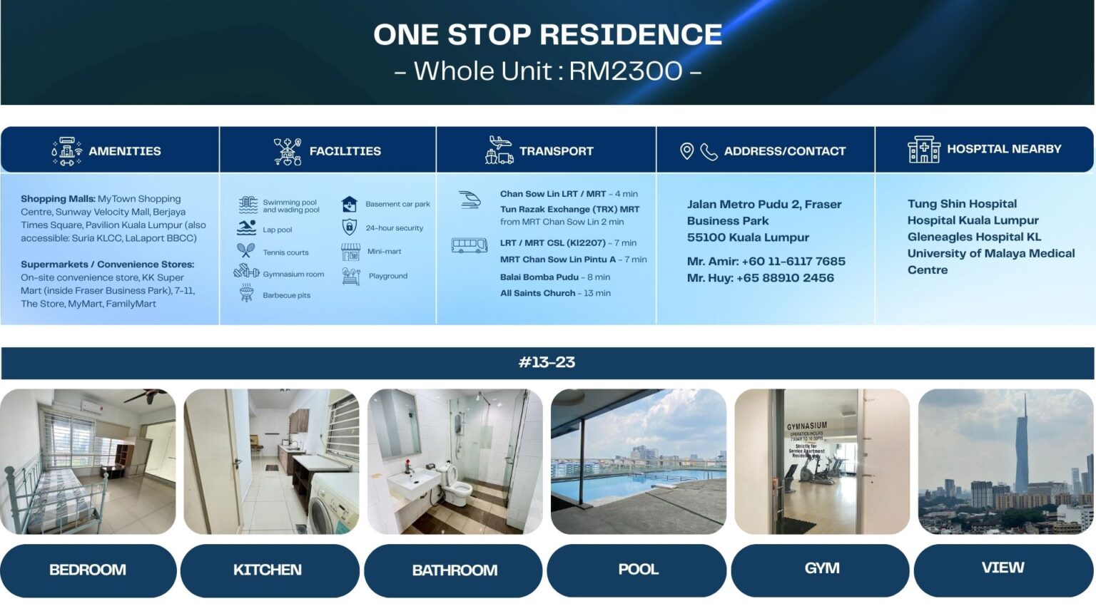 One Stop Residence KL – Whole Unit For Rent | RoomGrabs